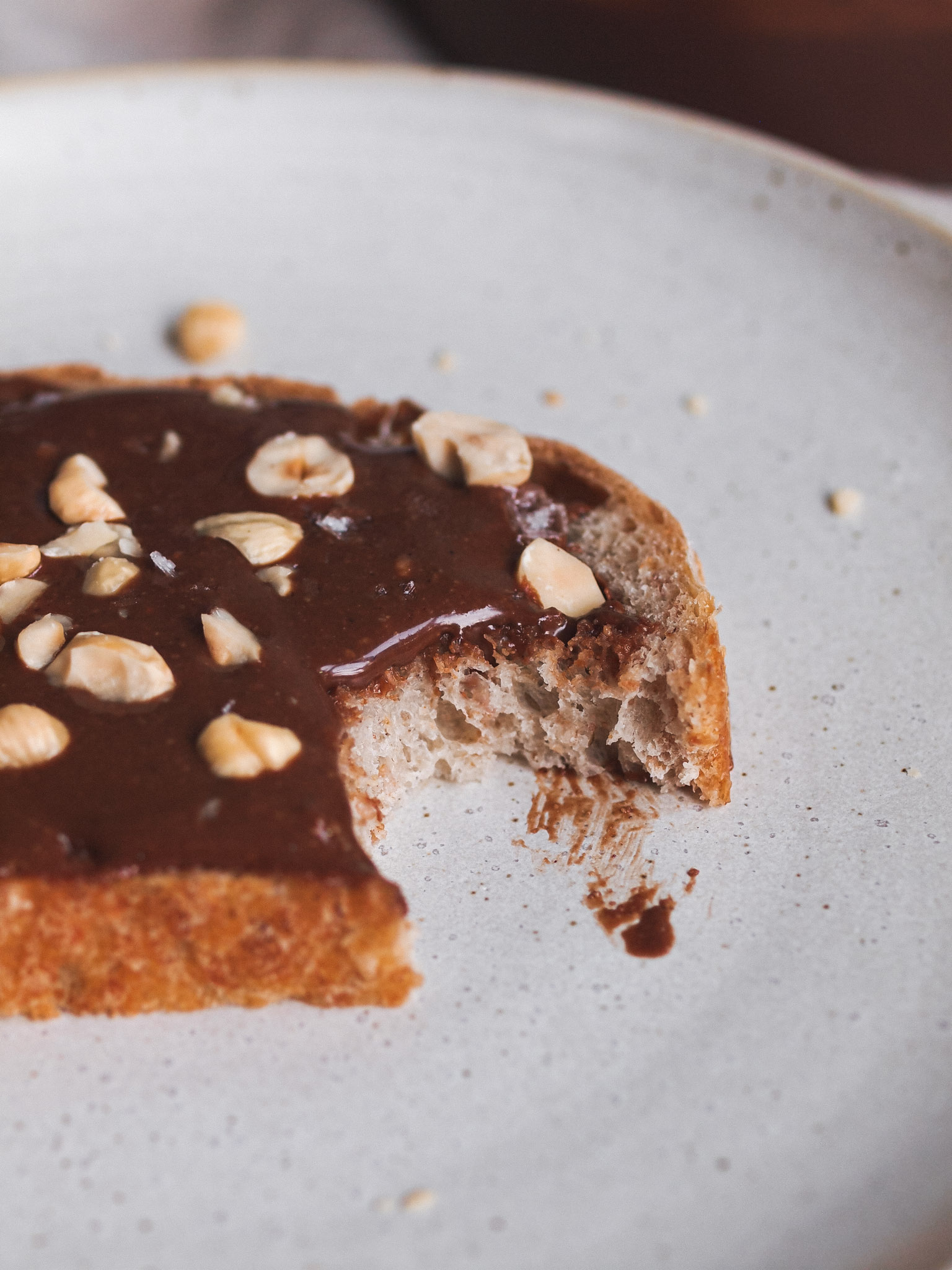 Creamy Vegan Chocolate Hazelnut Spread - baking me healthy
